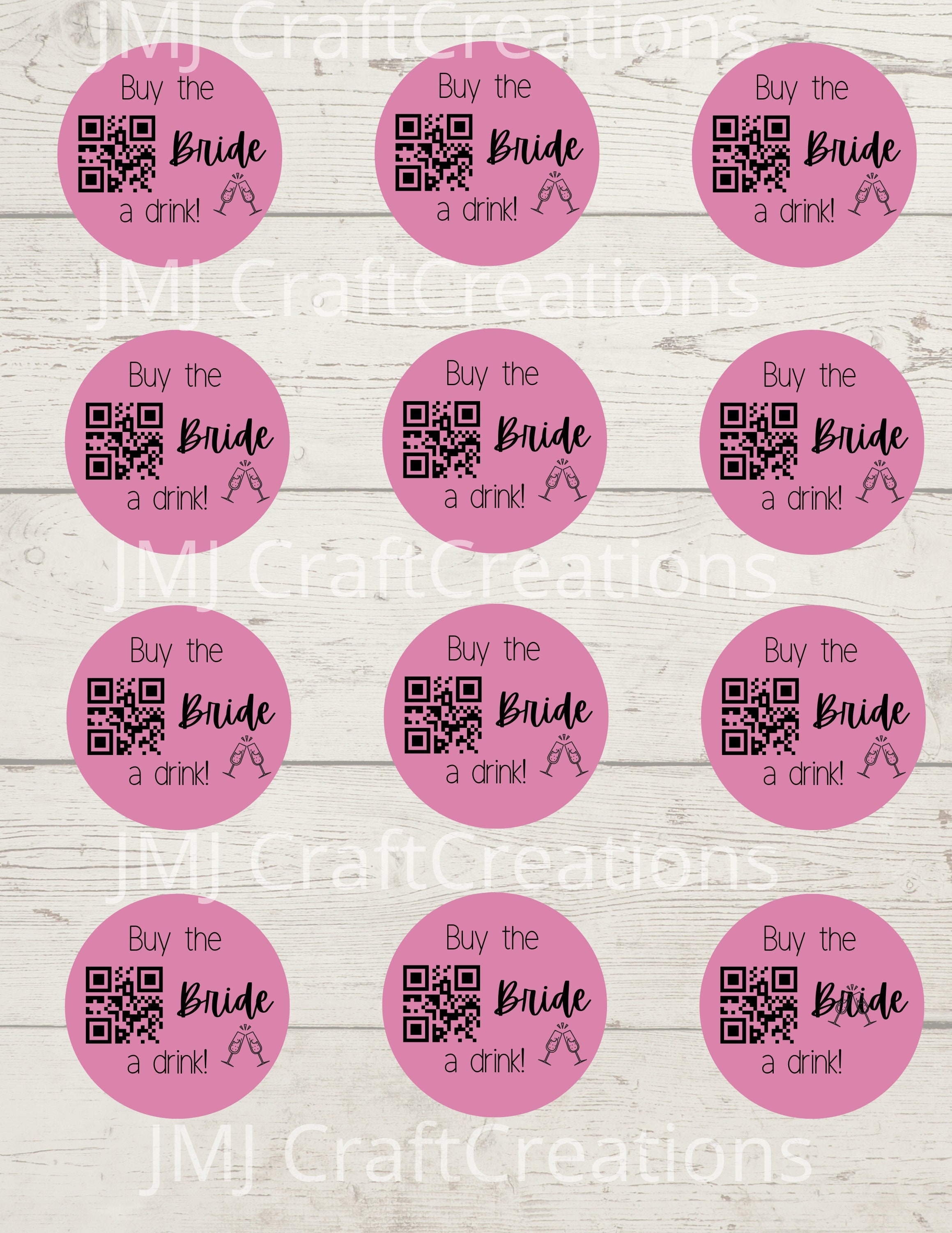 Buy the Bride a Drink Sticker L Venmo Sticker L Venmo QR Sticker L ...