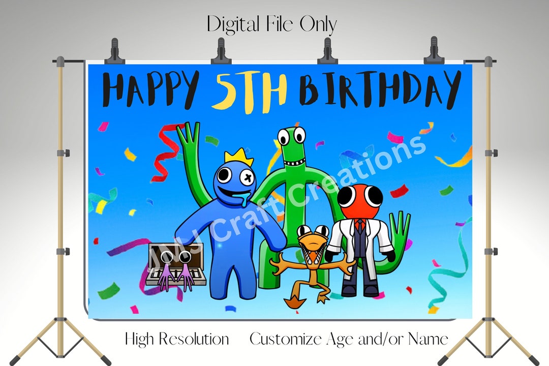 Rainbow Friends SVG, Rainbow Friends Welcome Banner - Etsy