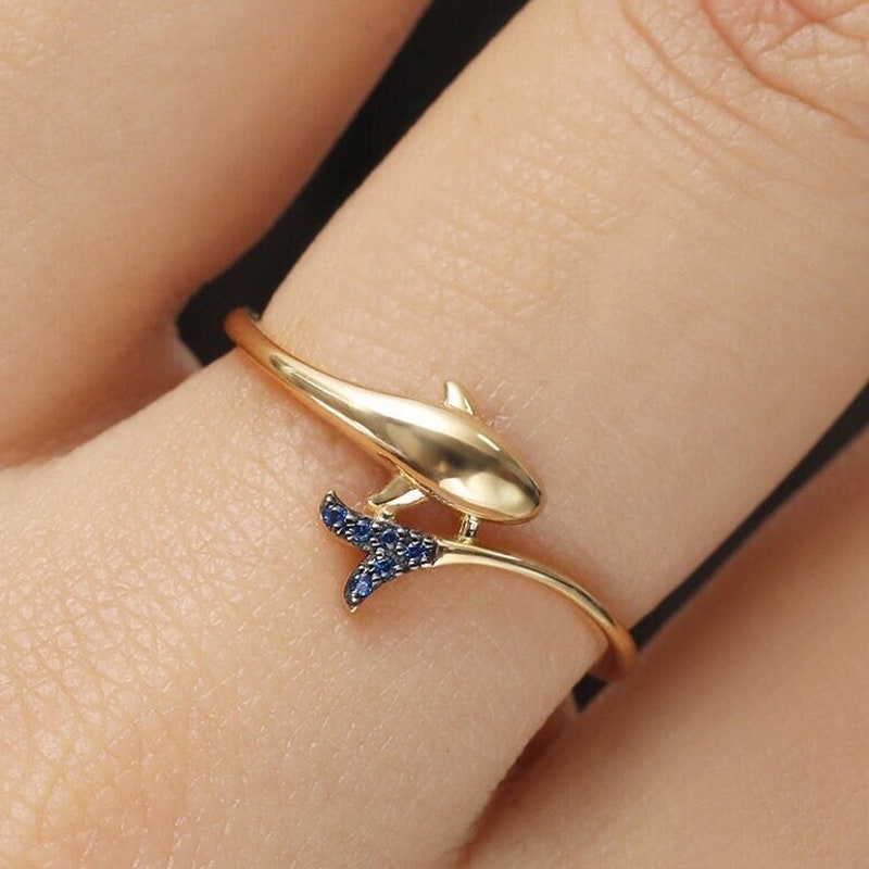 Dolphin Ring - Etsy