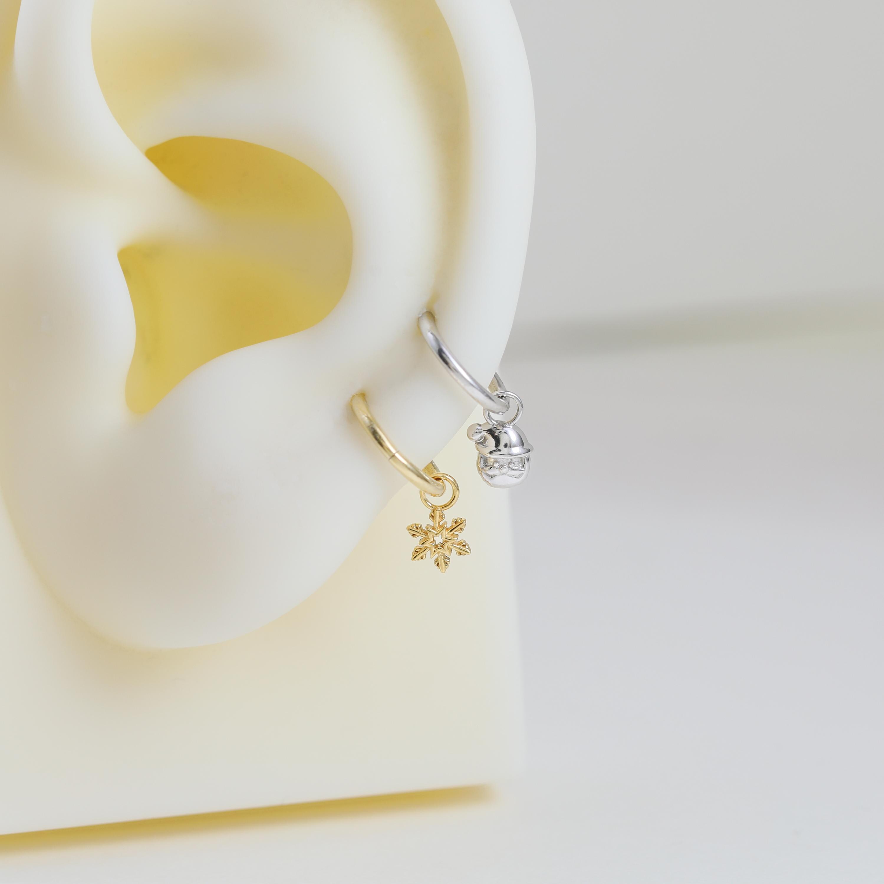 Christmas Gift | 14K Gold Plated Dangle Charm, Gingerbread Man ...