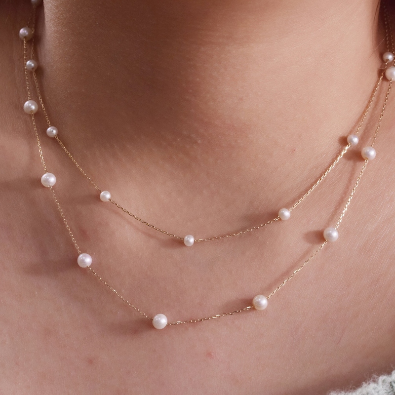 Pearl Bead Necklace - Etsy