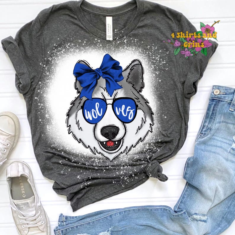 Wolves Mascot School Spirit T-shirt | Comfort Colors | Youth | Adult - Etsy