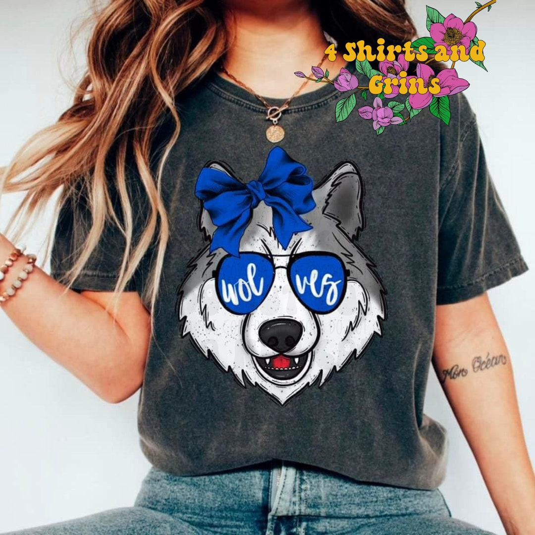 Wolves Mascot School Spirit T-shirt | Comfort Colors | Youth | Adult - Etsy