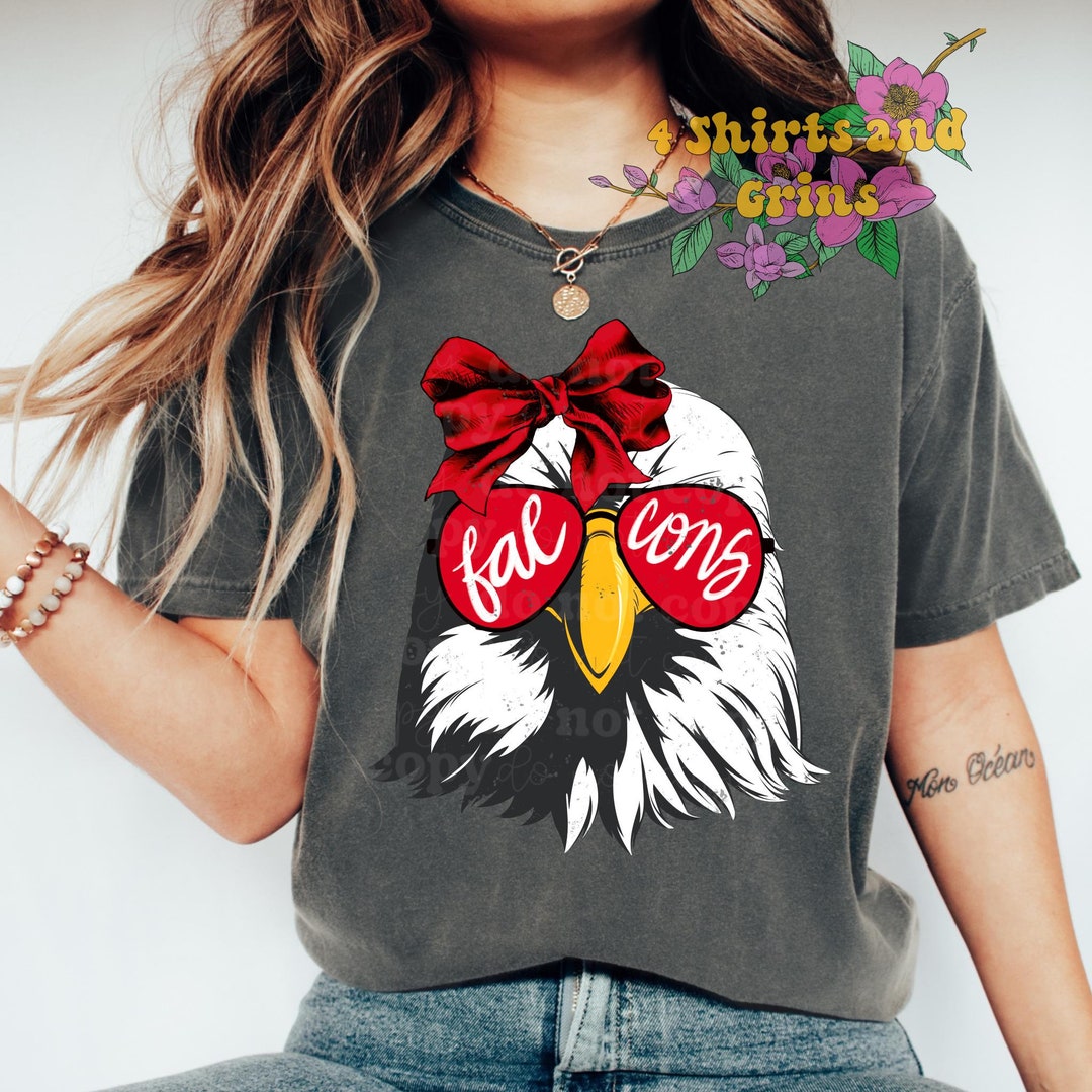 Falcons Mascot School Spirit T-shirt | Comfort Colors | Youth | Adult ...