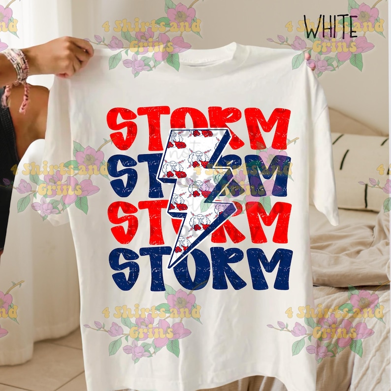 Custom Lightning Bolt Spirit Shirt | Personalized Mascot Tee | Team ...
