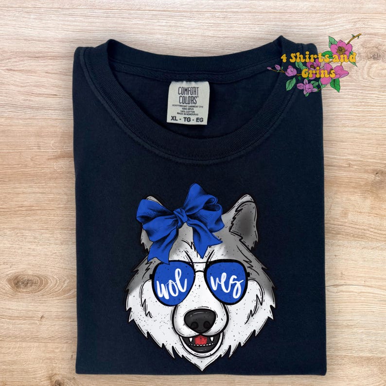 Wolves Mascot School Spirit T-shirt | Comfort Colors | Youth | Adult - Etsy