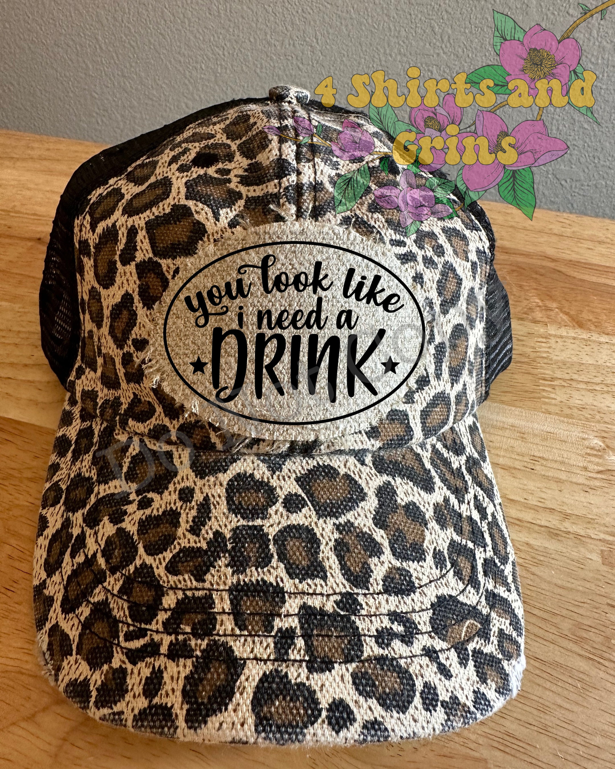 You Look Like I Need a Drink Trucker Hat Distressed Hat Patch Hat Ball ...