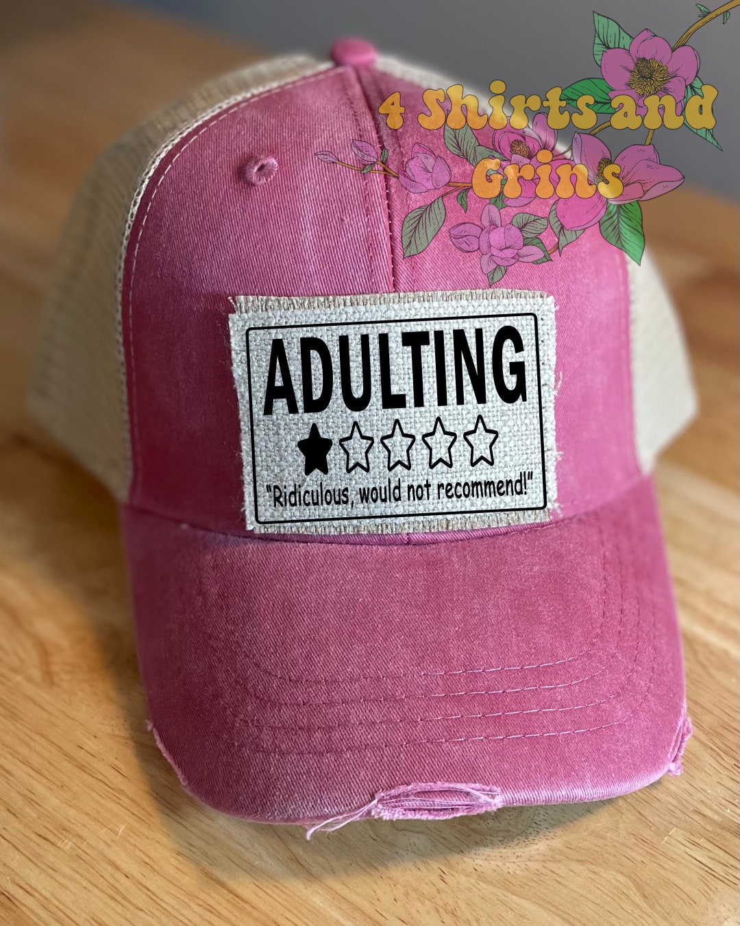 Adulting One Star Ridiculous, Would Not Recommend! Trucker Hat | Women ...