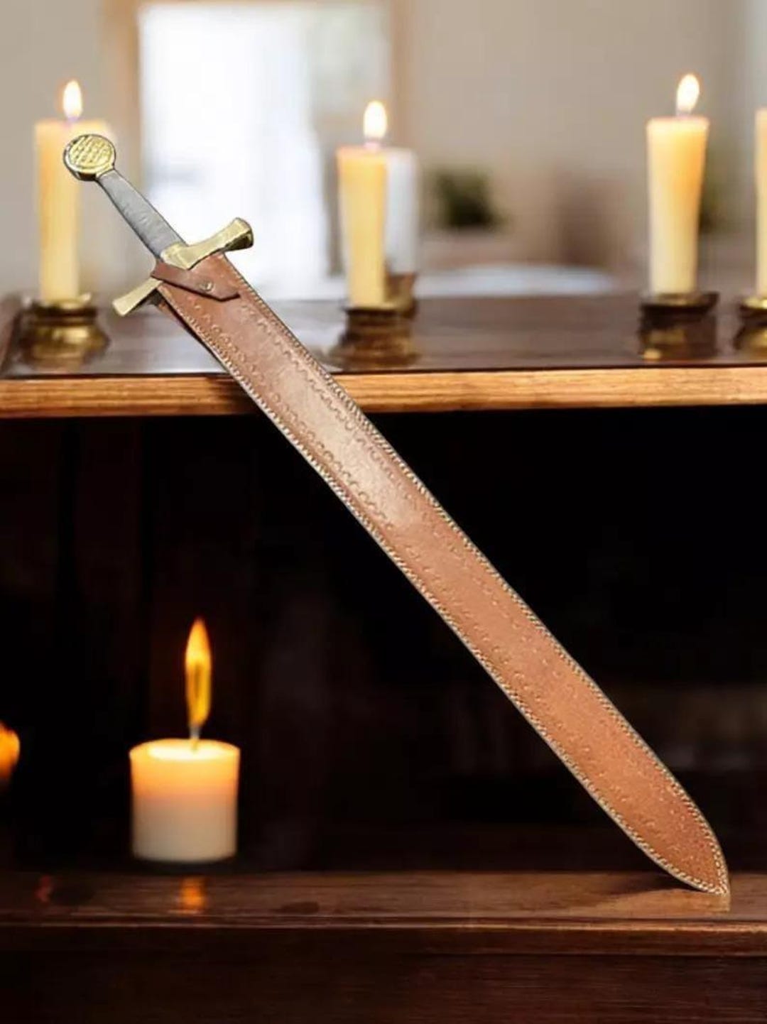 Excalibur King Arthur Sword Handmade With Scabbard Replica Sword, Gifts ...