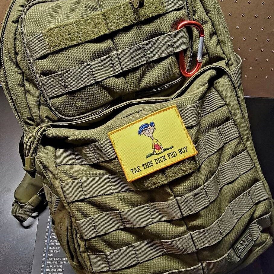 Rolf Tax This Dick Fed Boy Velcro Patch Morale Meme Fedboy Ed Edd N ...