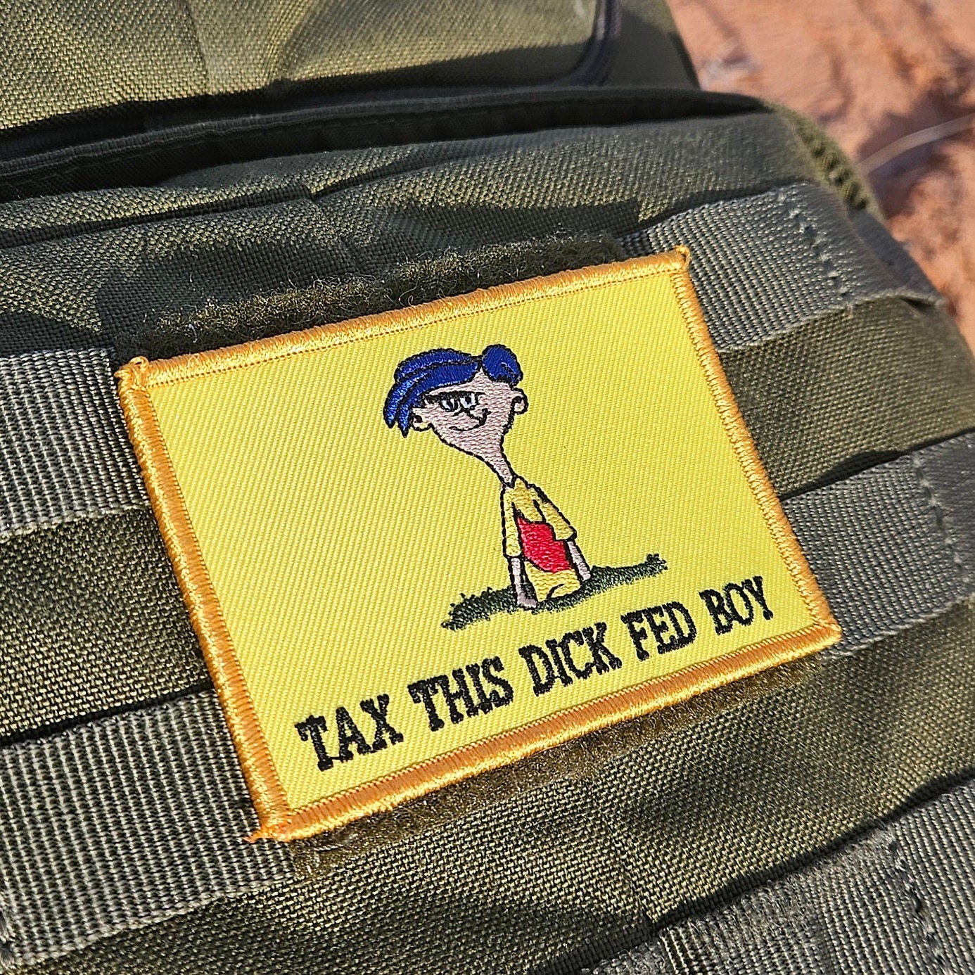 Rolf | Tax This Dick Fed Boy | Velcro Patch | Morale | Meme | Fedboy ...