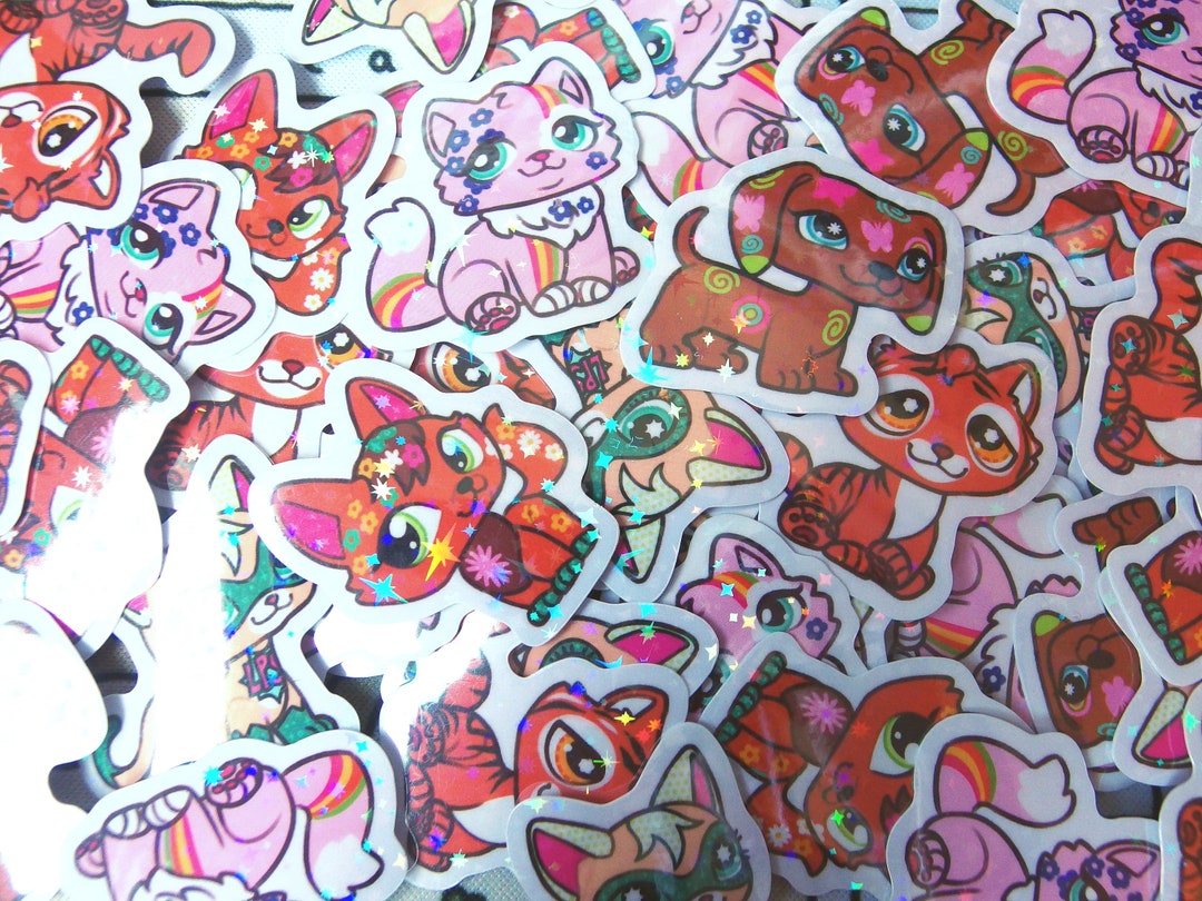 Littlest Pet Shop Holographic 1.5in Vinyl Sticker Postcard Pets - Etsy