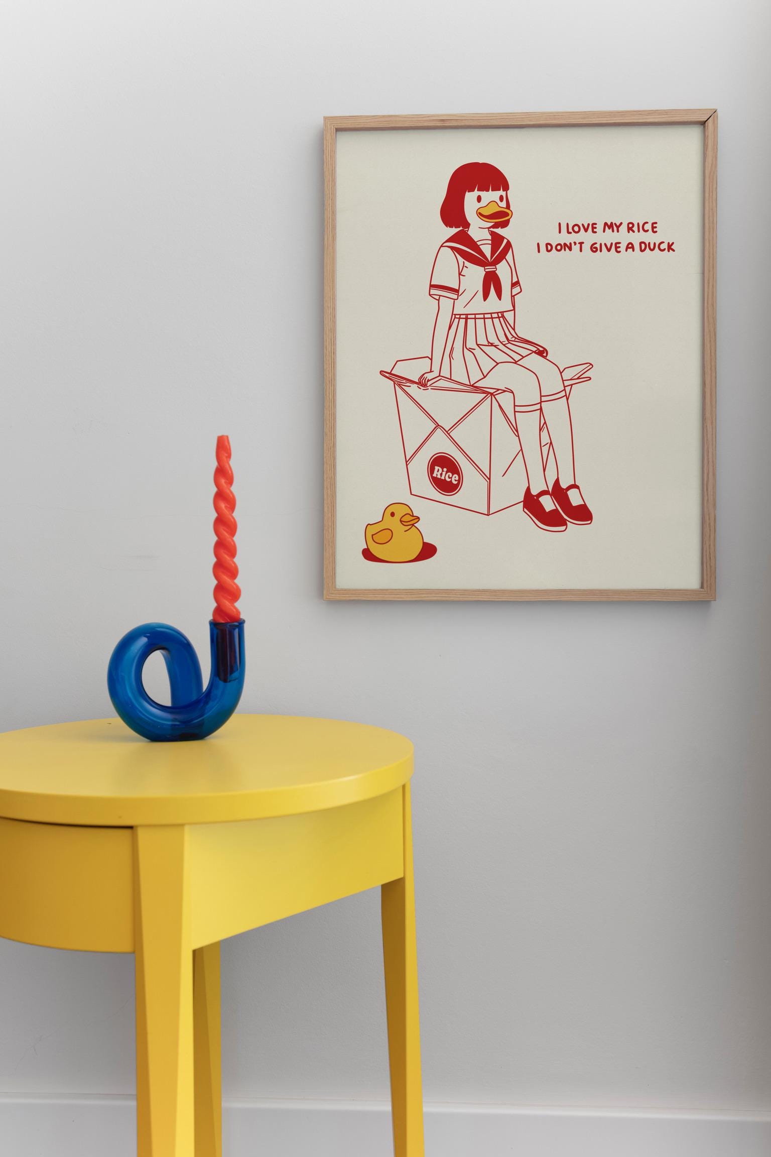 Duck Mood Board” Showcasing Different Duck-like Personas in a Fresh ...