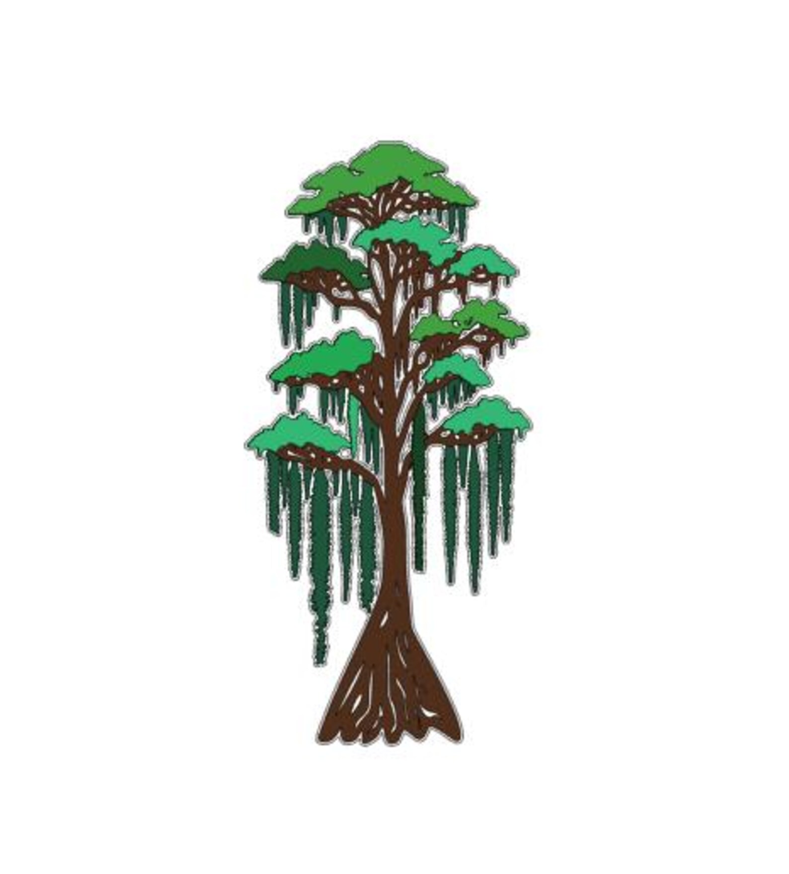 Mossy Tree .svg .png Scrapbook Title Digital Download Cutting File for ...