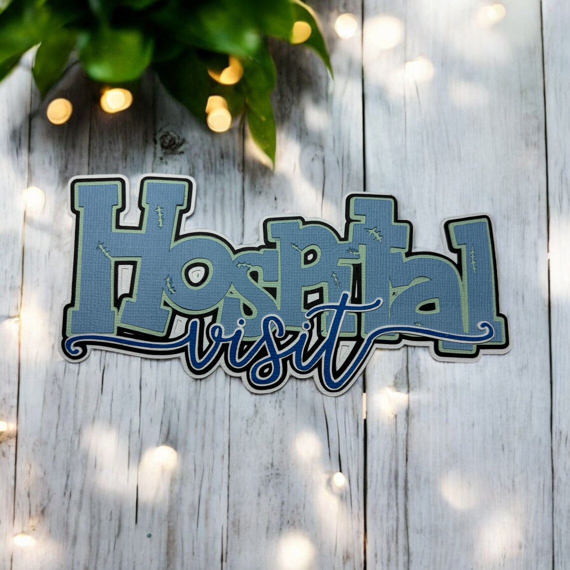 Hospital Visit Scrapbook Die Cut Embellishment Fully Assembled From ...