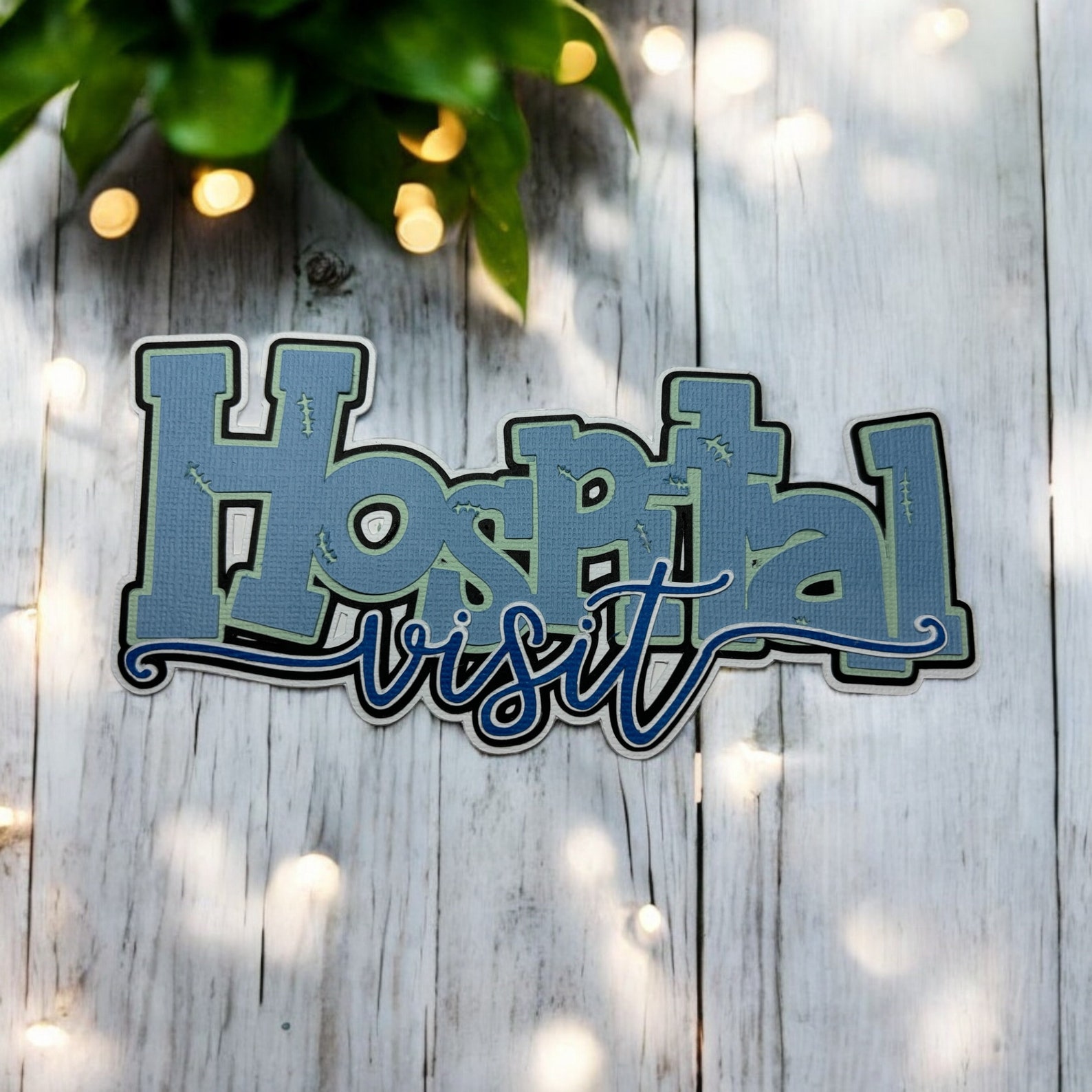 Hospital Visit Scrapbook Die Cut Embellishment- Fully Assembled From ...