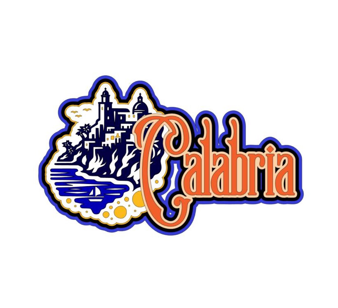 Calabria Italy .svg .png Scrapbook Title Digital Download Cutting File ...
