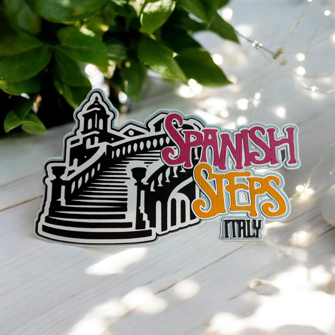 Spanish Steps Italy Scrapbook Die Cut Embellishment- Fully Assembled ...