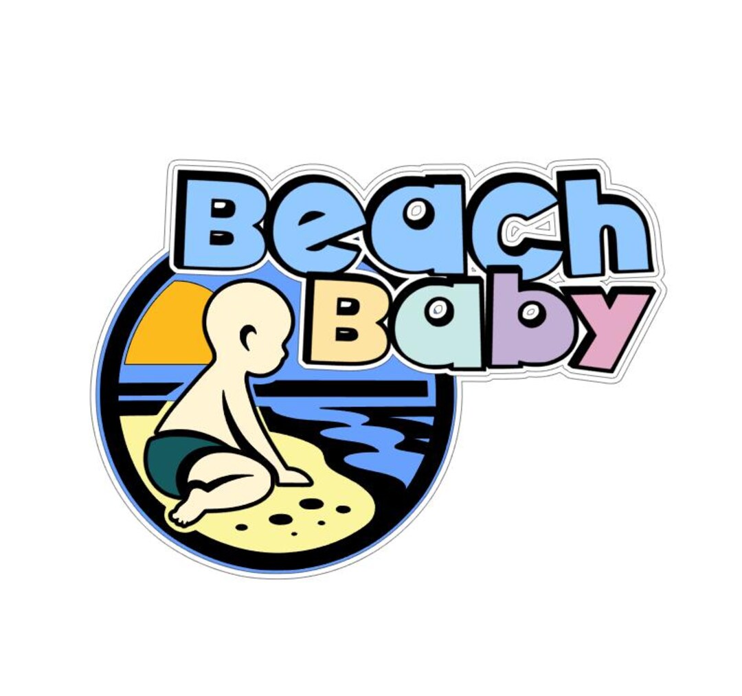Beach Baby .svg .png Scrapbook Title Digital Download Cutting File for ...
