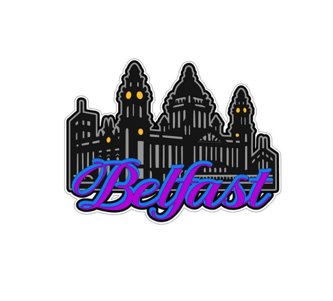 Belfast Png and Svg Scrapbook Title Digital Download Cutting File for ...