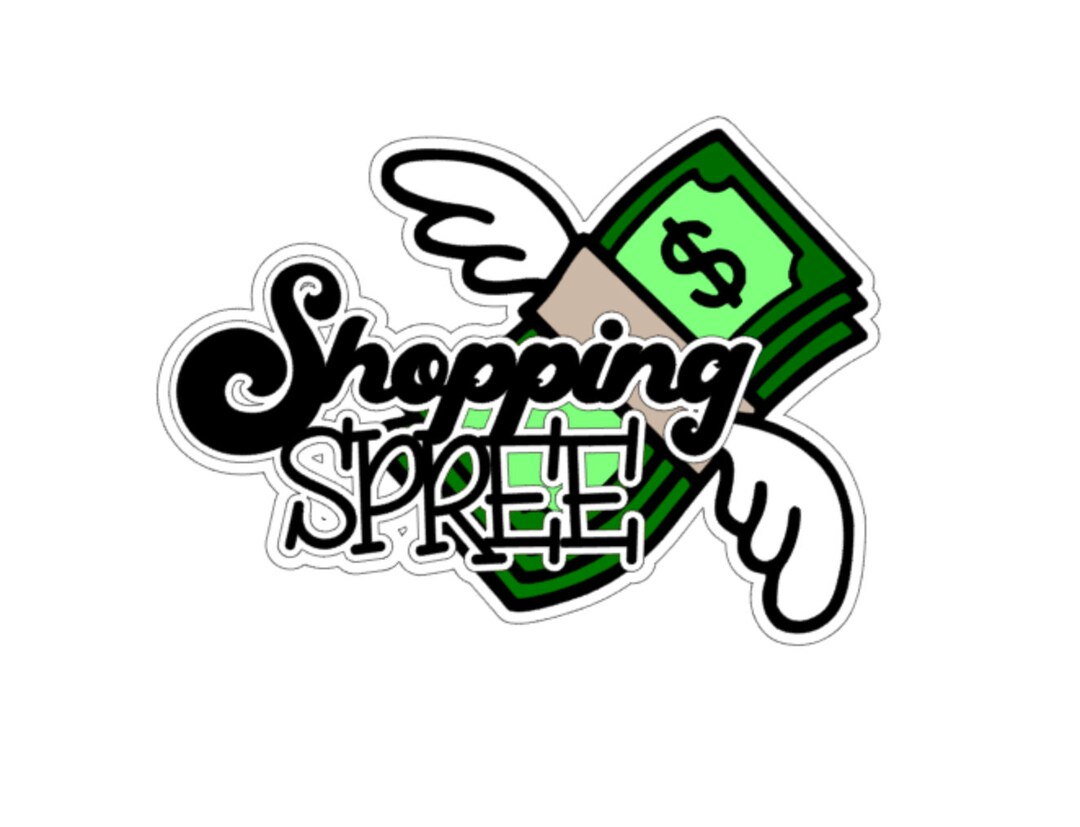 Shopping Spree .svg Scrapbook Title Digital Download Cutting File for ...