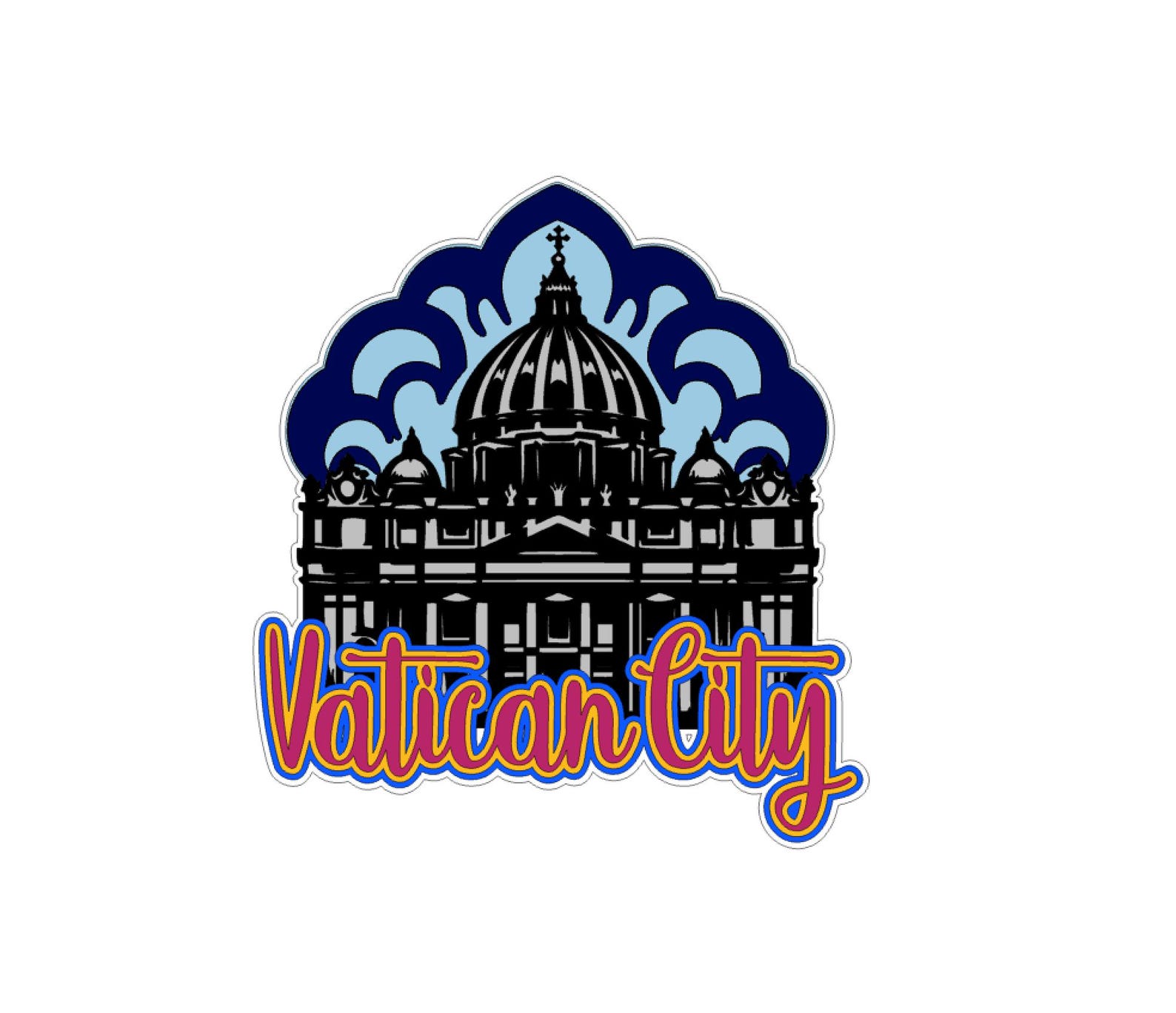 Vatican City Png and Svg Scrapbook Title Digital Download Cutting File ...