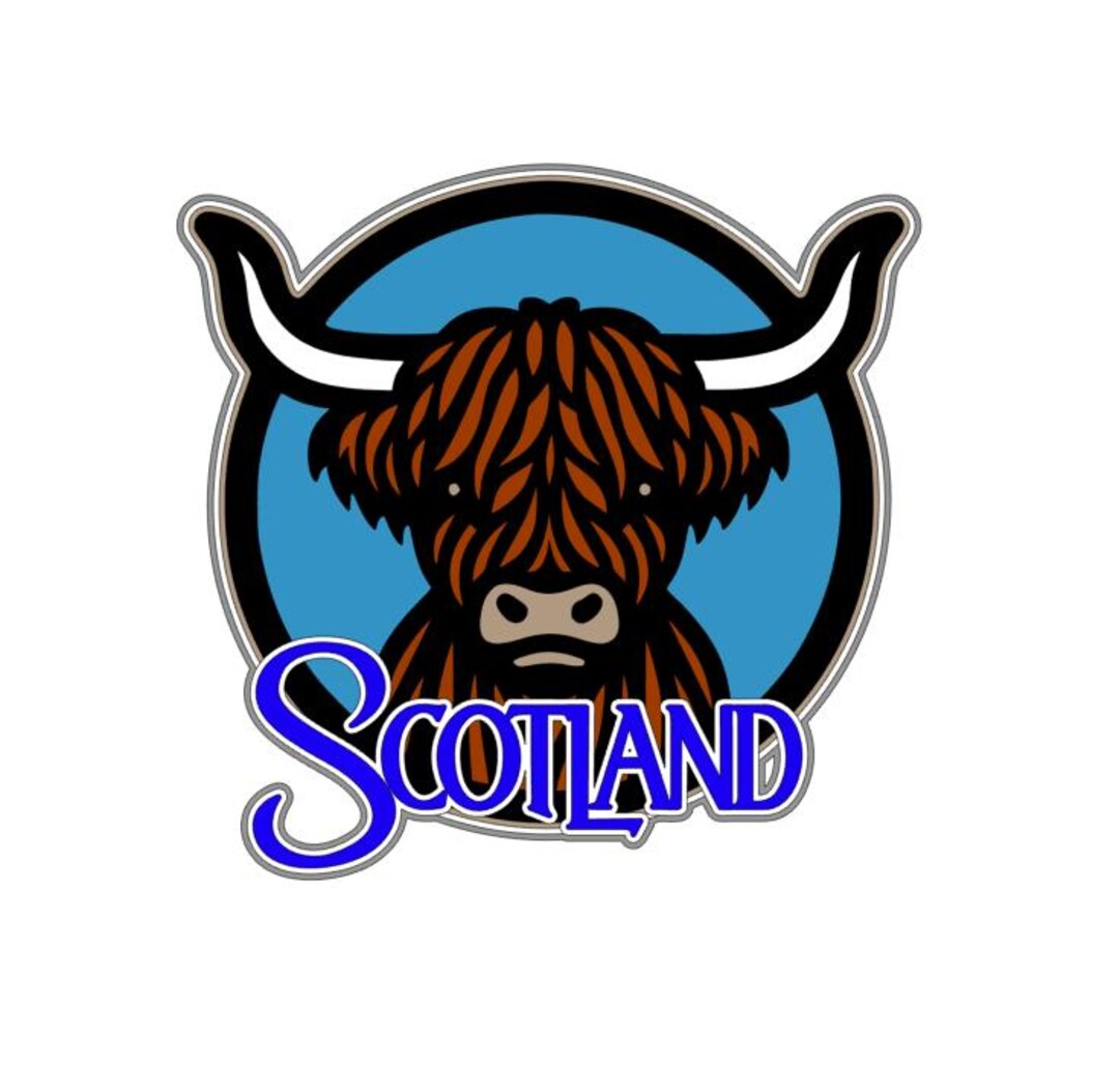 Scotland Highland Cow .svg .png Scrapbook Title Digital Download ...