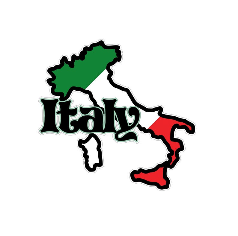 Italy Png and Svg Scrapbook Title Digital Download Cutting File for ...