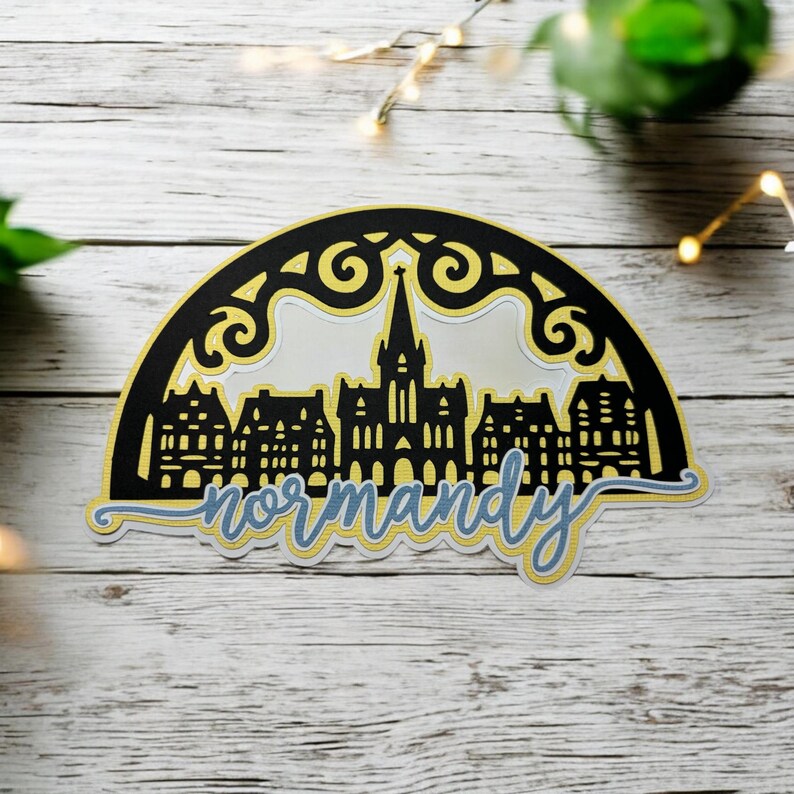 Normandy France Europe Road Trip Die Cut Embellishment- Fully Assembled ...