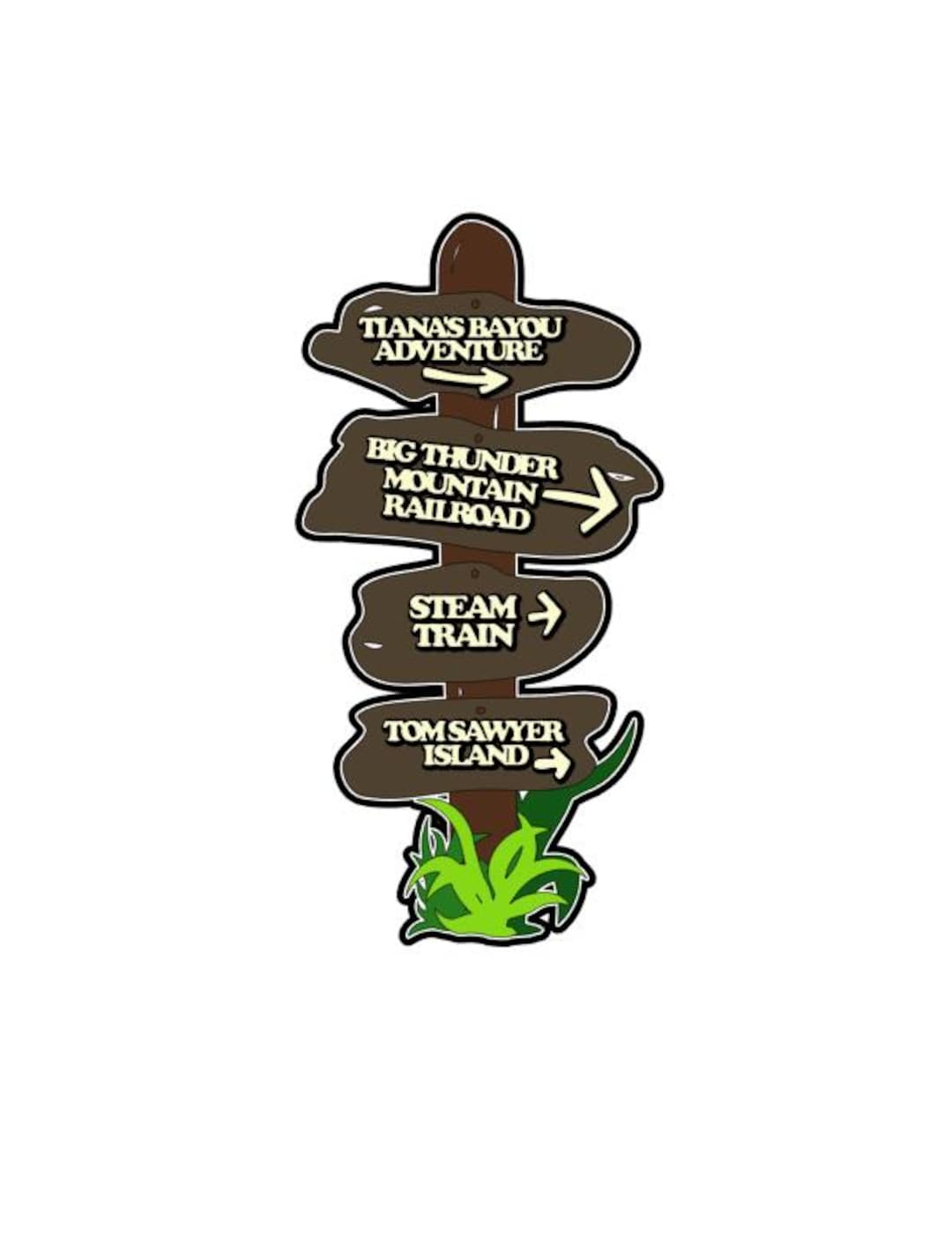 Park Sign Png and Svg Scrapbook Title Digital Download Cutting File for ...