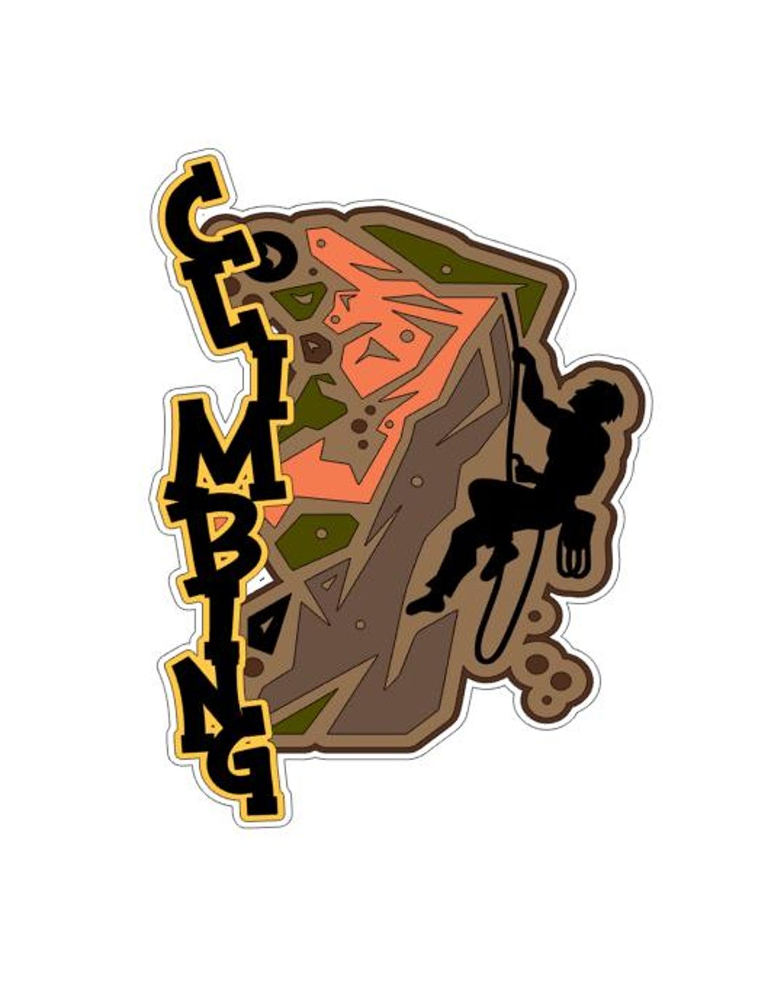 Rock Climbing .svg .png Scrapbook Title Digital Download Cutting File ...