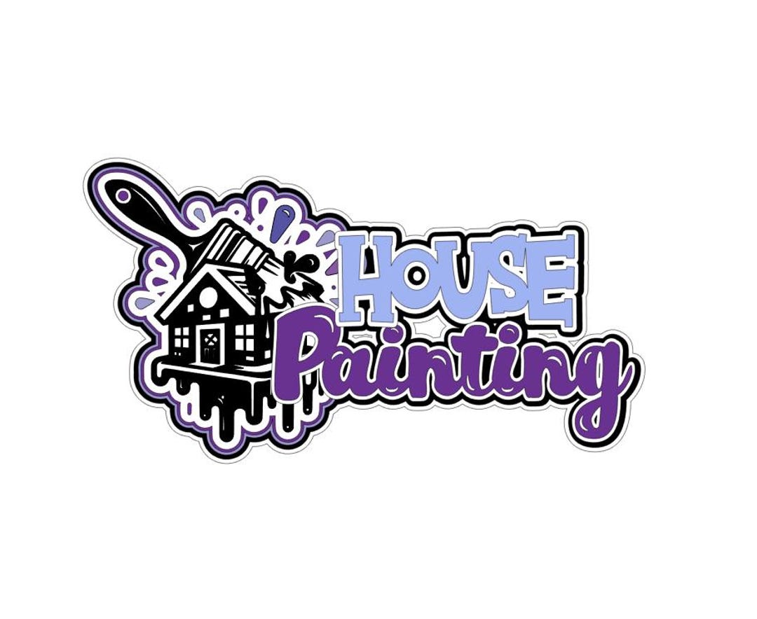 House Painting Renovation Png, Svg Scrapbook Title Digital Download ...