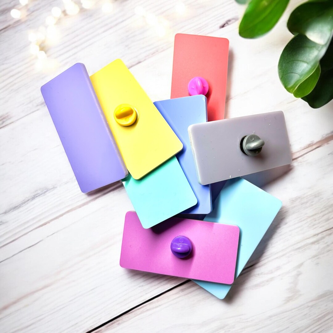 Blank Acrylic Name Badges With Pin Back/rubber Backing - Etsy