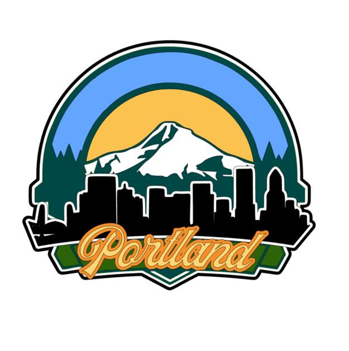 Portland Png and Svg Scrapbook Title Digital Download Cutting File for ...