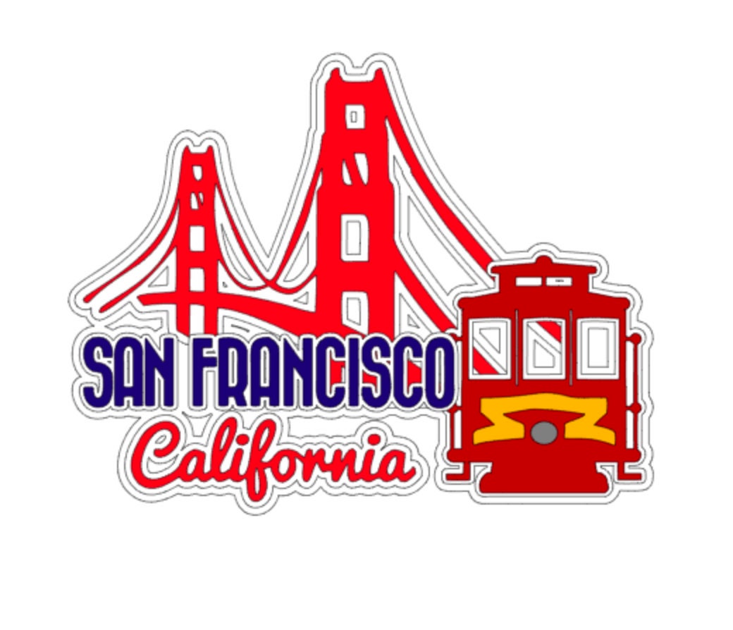 San Francisco .svg Scrapbook Title Digital Download Cutting File for ...