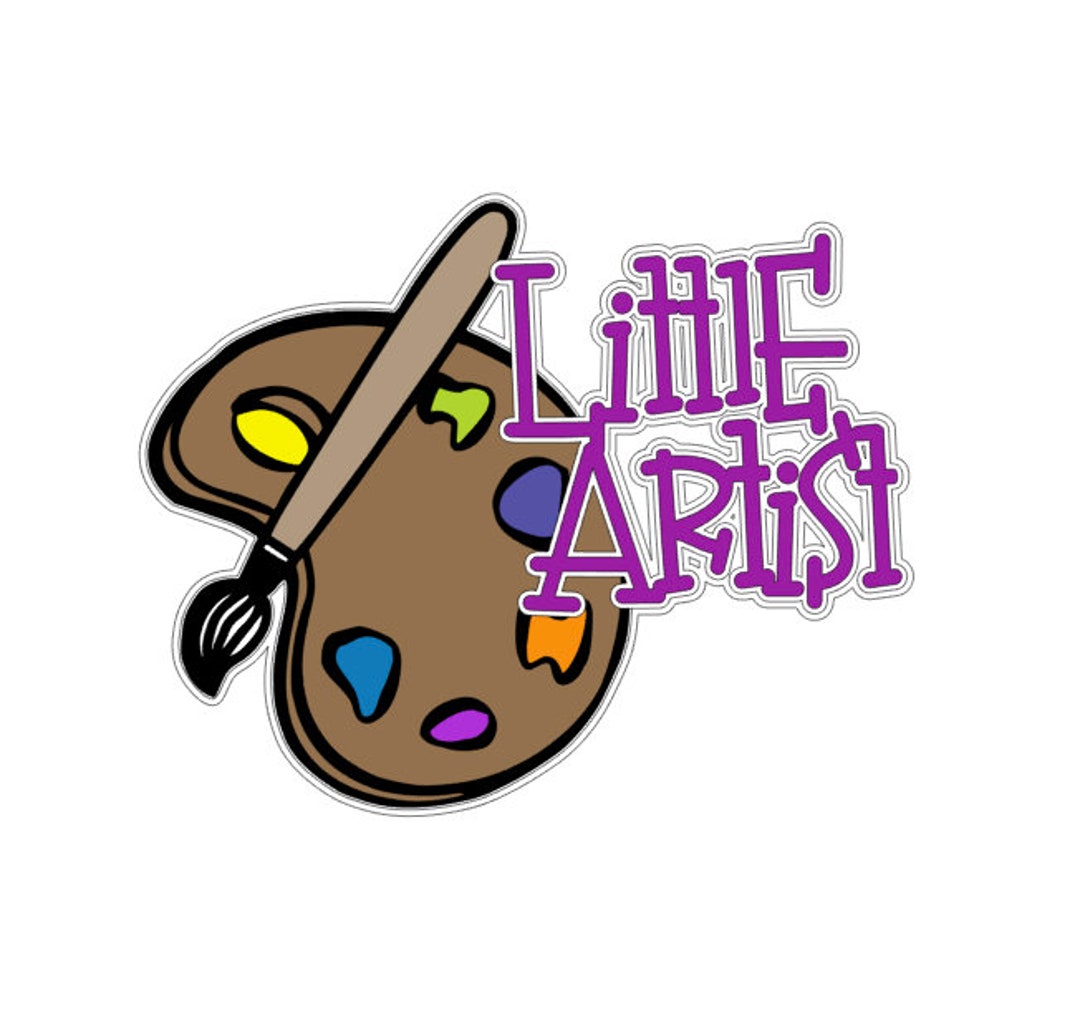 Little Artist Scrapbook Die Cut Digital Download .svg and Pdf Format - Etsy