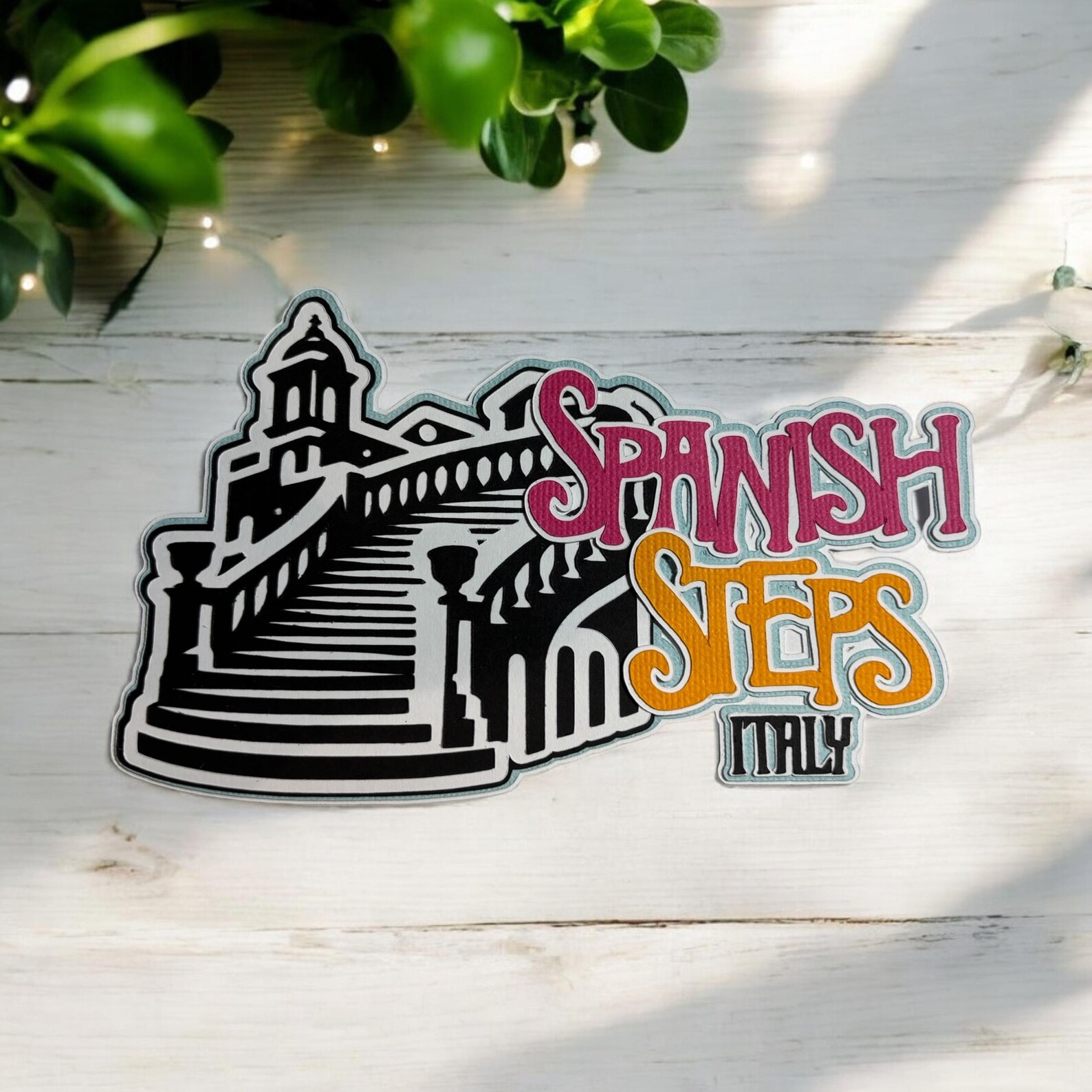 Spanish Steps Italy Scrapbook Die Cut Embellishment- Fully Assembled ...