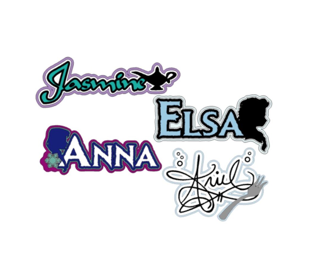 Character Bundle Scrapbook Title: PNG, SVG Cutting File (digital ...