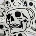 Skull Coffee Mug Sticker for Water Bottles and Hydroflask. Laptop Decal ...