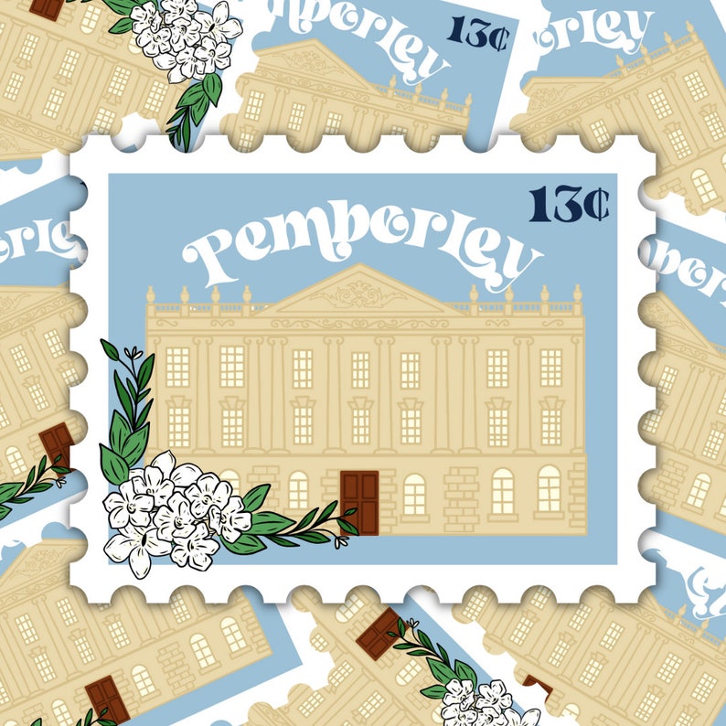 Pride and Prejudice Inspired Pemberley Sticker for Water Bottles ...