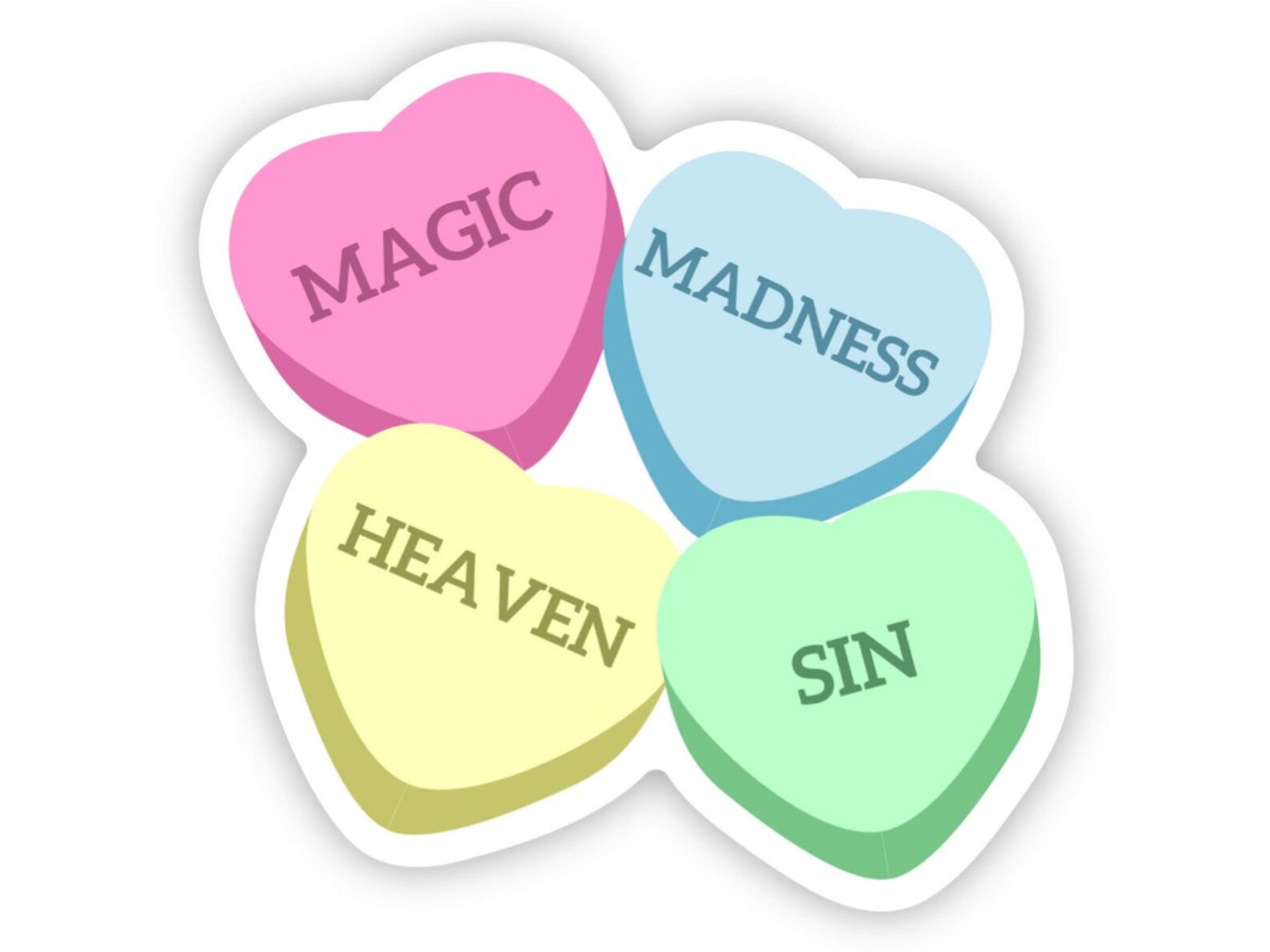 Magic Madness Heaven Sin Candy Heart Sticker From BLANK SPACE for Water ...