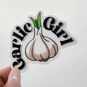 Garlic Girl Sticker for Water Bottles and Hydroflask. Laptop Decal. - Etsy