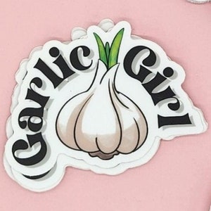 Garlic Girl Sticker for Water Bottles and Hydroflask. Laptop Decal. - Etsy