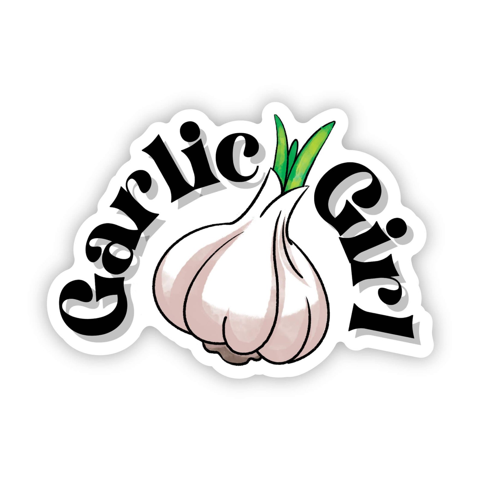 Garlic Girl Sticker for Water Bottles and Hydroflask. Laptop Decal. - Etsy