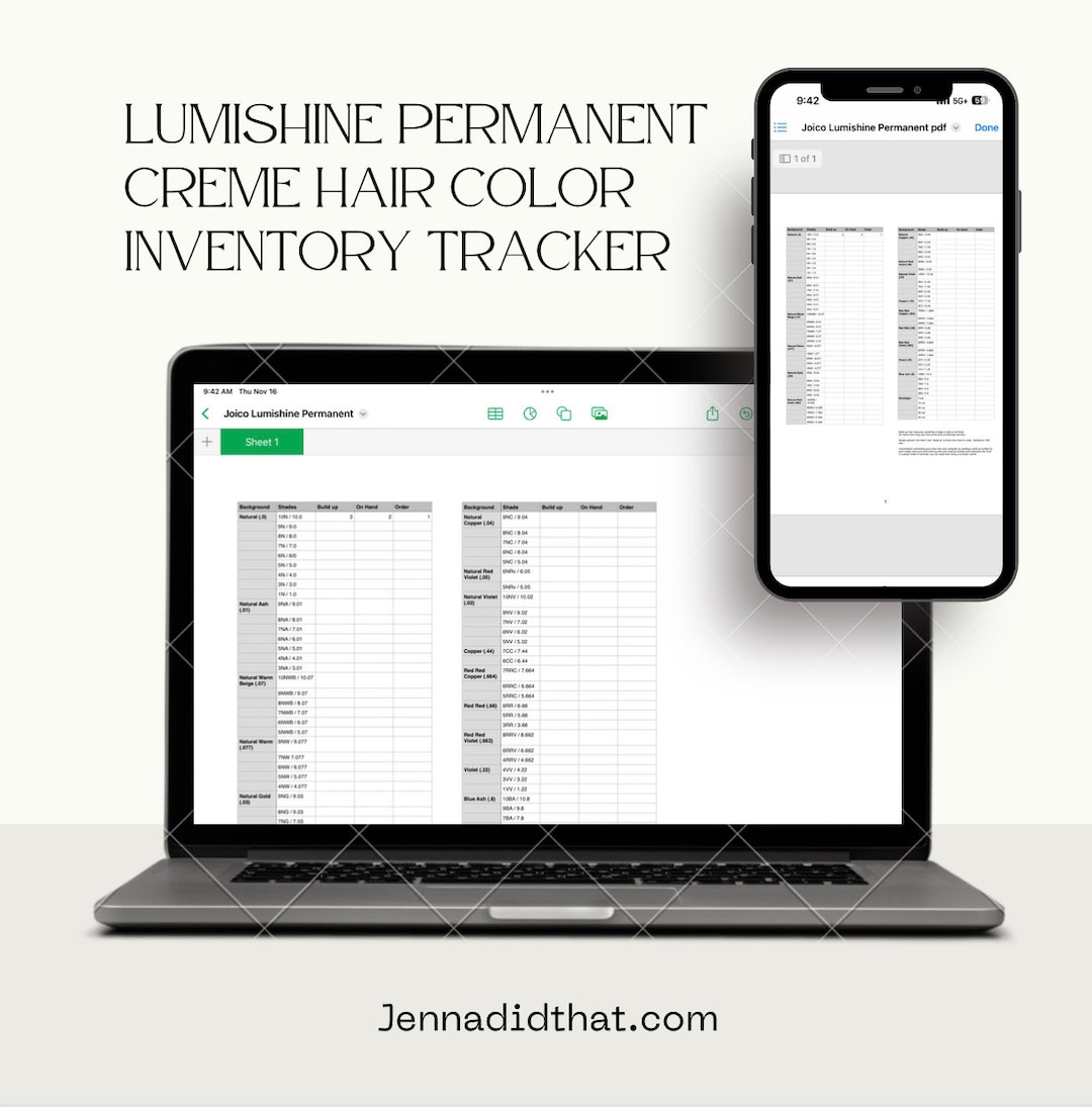 Joico Lumishine Permanent Creme Hair Color Customizable and Printable ...