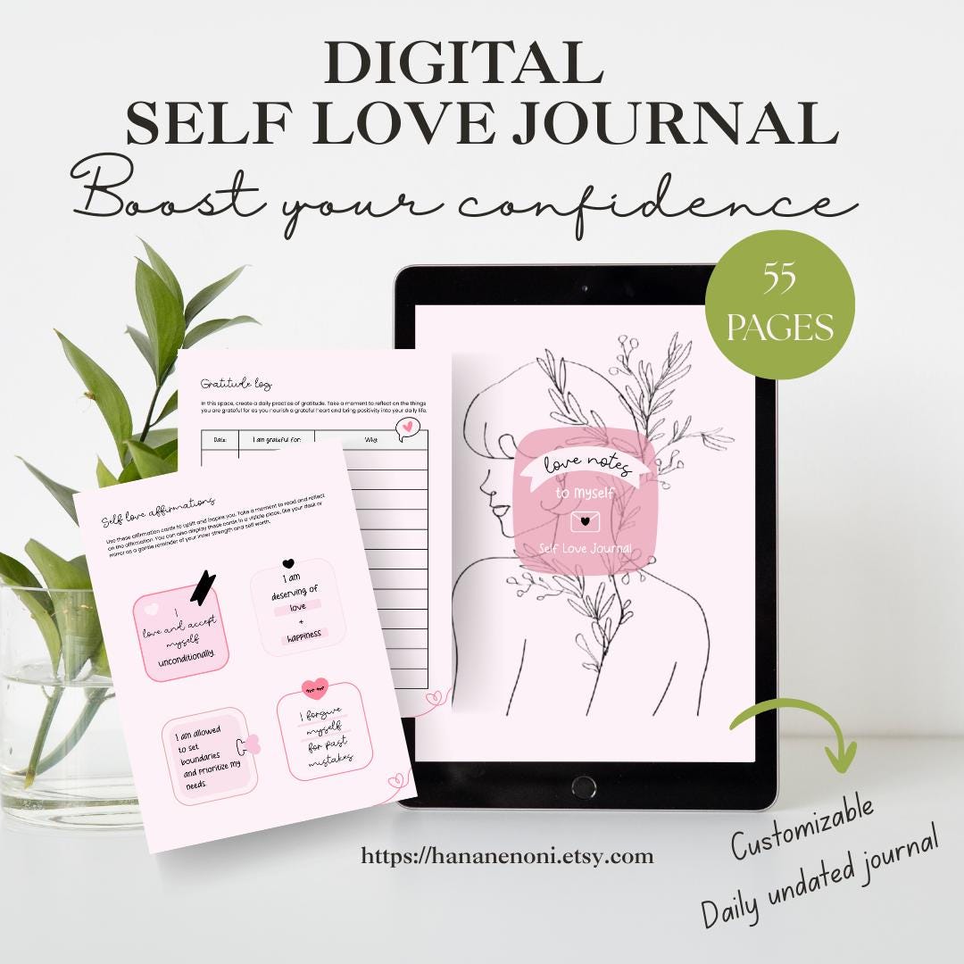 31-day Self-love Journal: Guided Prompts, Gratitude Logs (digital ...