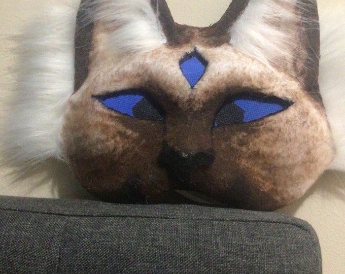 Super Fluffy Siamese Cat Therian Mask!! - Etsy