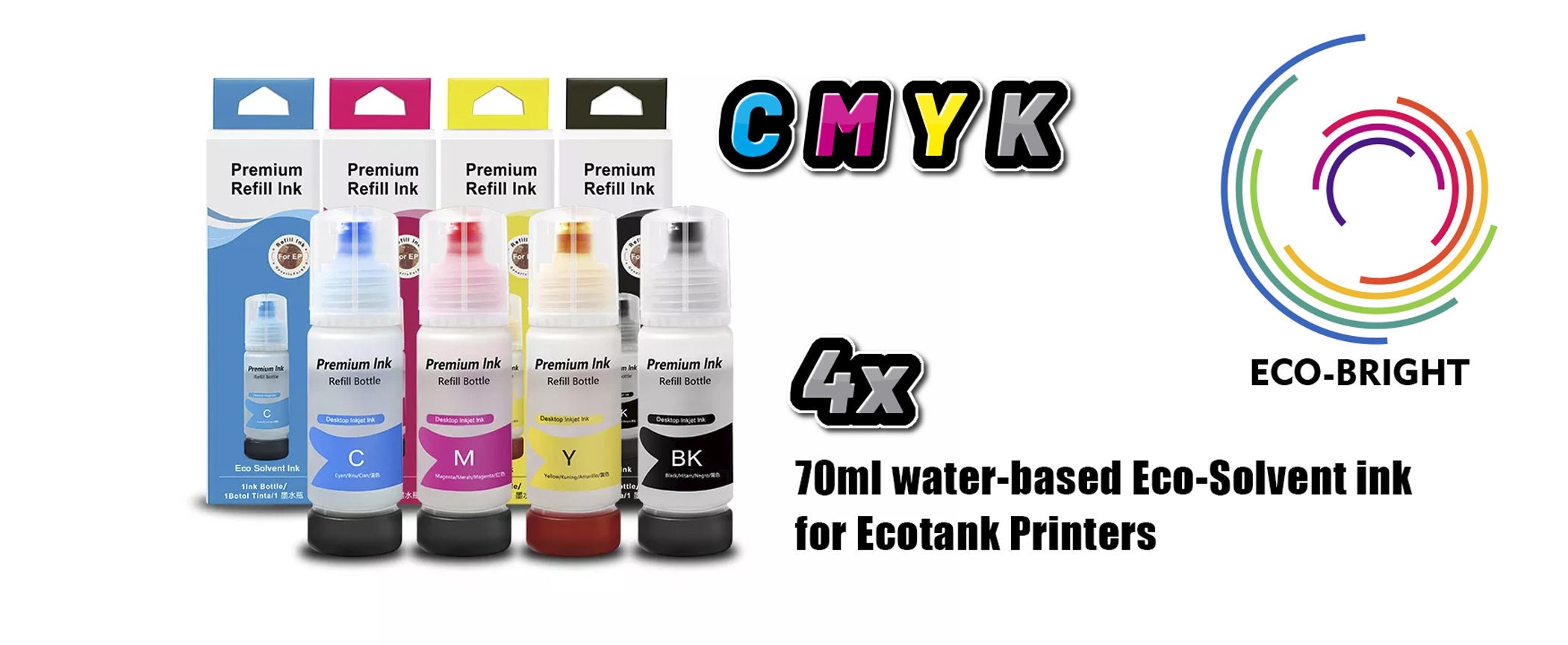 Eco-bright Eco-solvent Ink for Ecotank Printers - Etsy UK