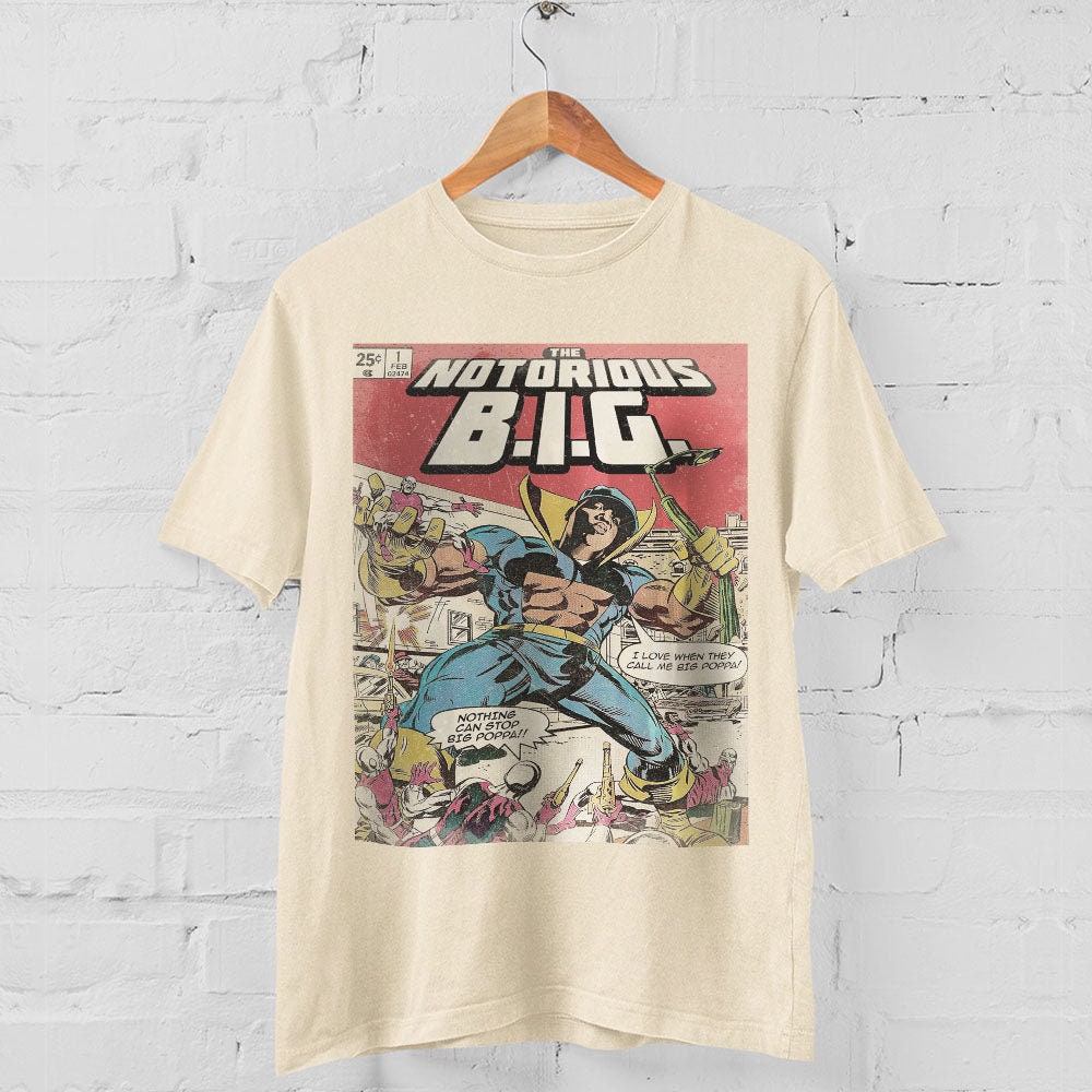 The Notorious B.I.G. 1 Shirt Vintage Hip Hop 90s Retro Graphic Tee