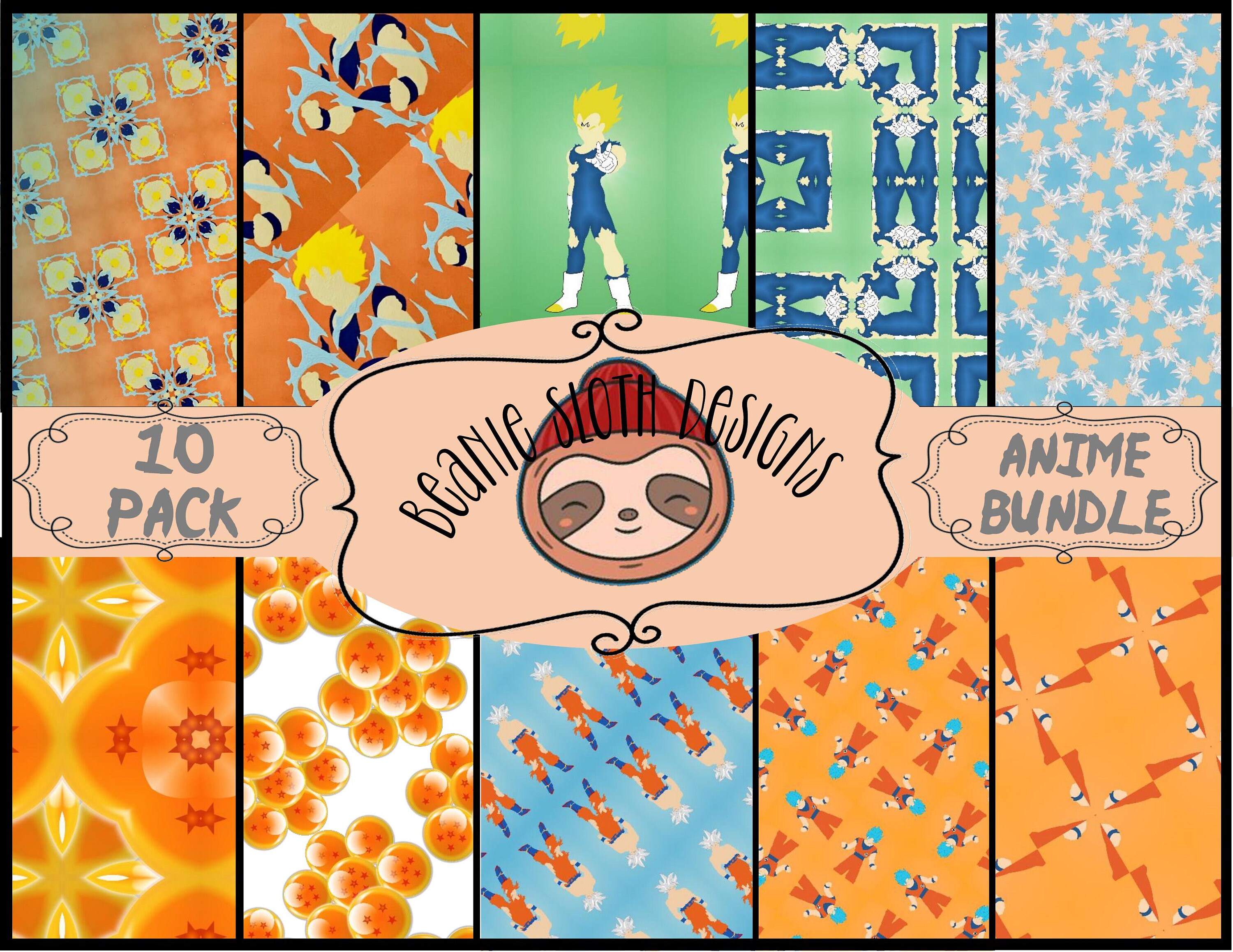 Anime Digital Papers - Etsy